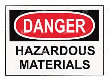 Danger Hazardous Materials Sign Stock Image - Image of dangerous ...