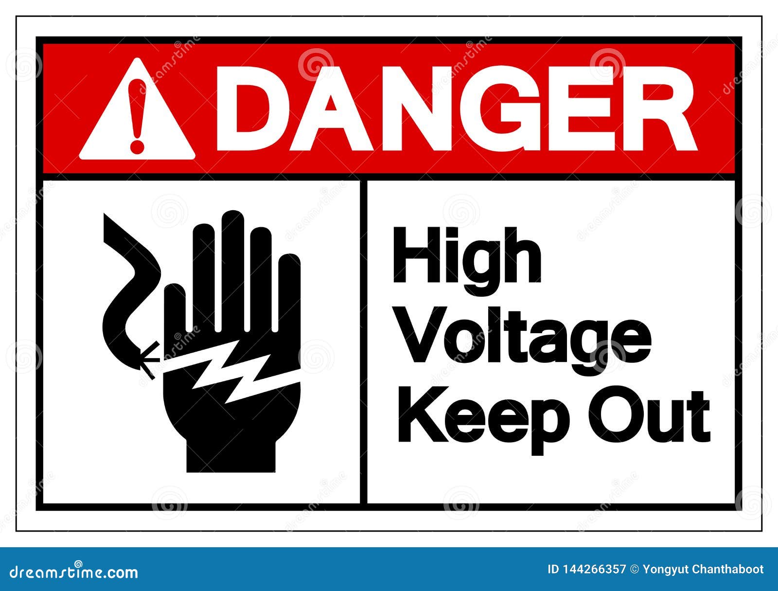 Danger High Voltage Keep Out