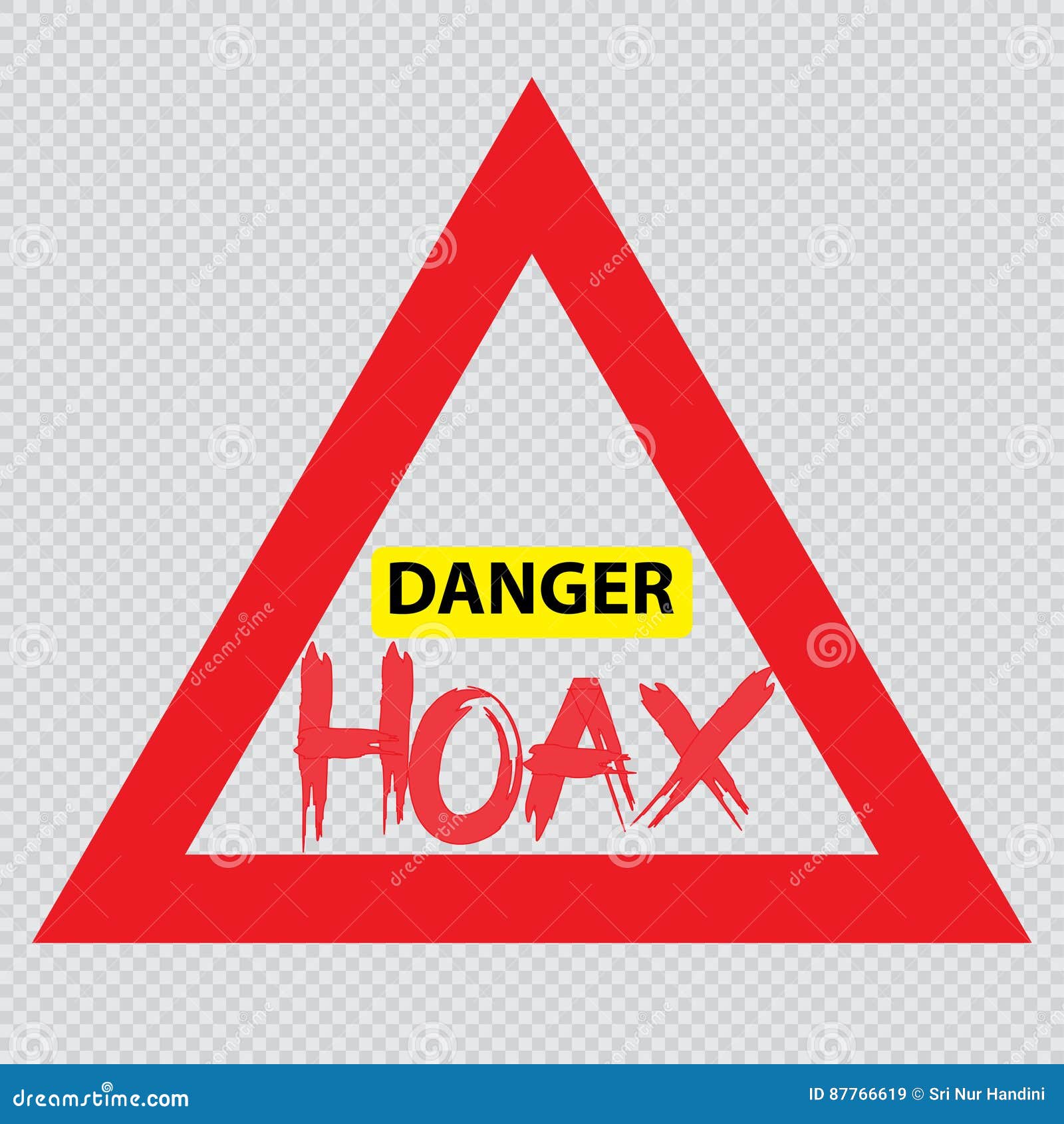 Danger Hoax sign stock illustration. Illustration of rubber - 87766619