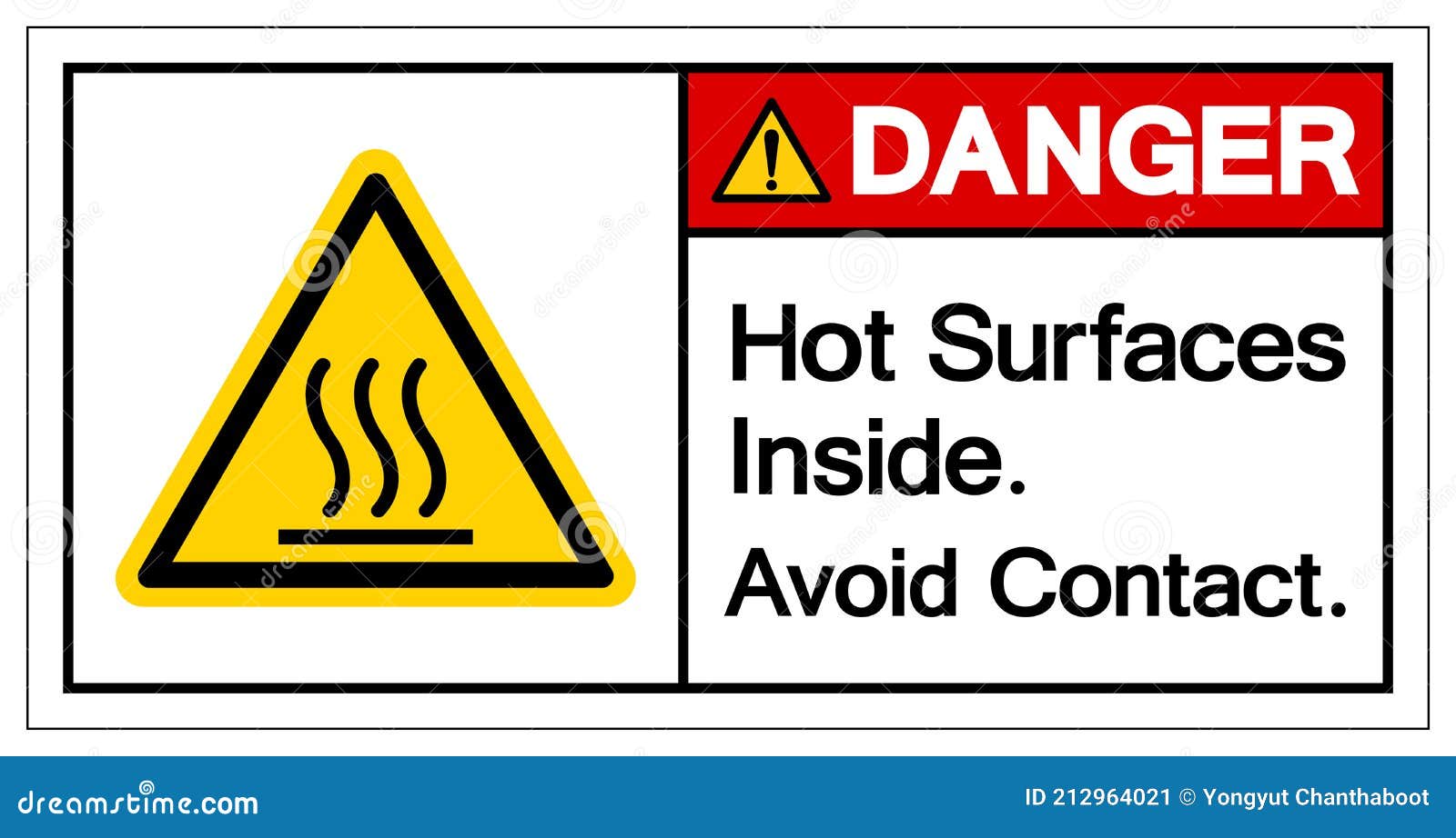 Hot Surfaces Danger. Flat Vector | CartoonDealer.com #318529051