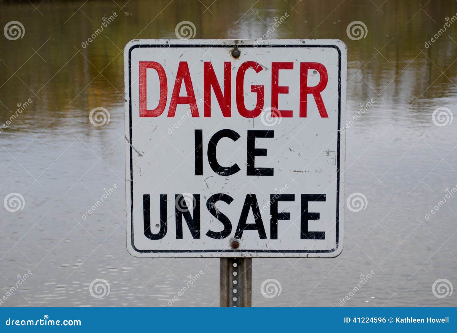 Danger Ice Unsafe stock photo. Image of signage, aluminum - 41224596