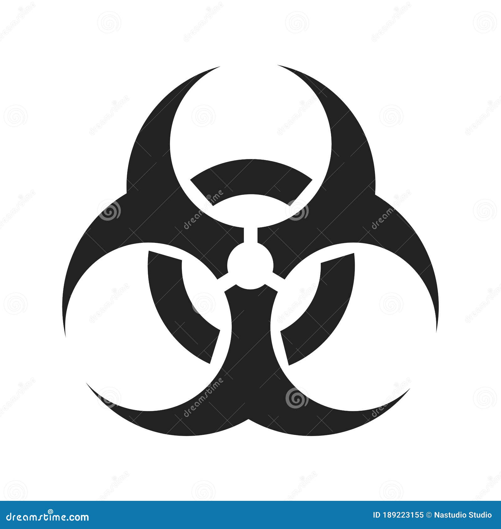 Biohazard Caution Sign Cartoon Vector | CartoonDealer.com #4839969