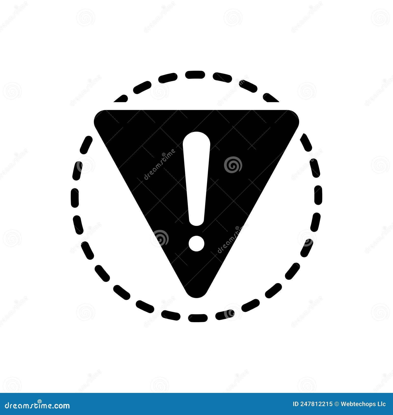 Black Solid Icon for Danger, Peril and Hazard Stock Vector ...