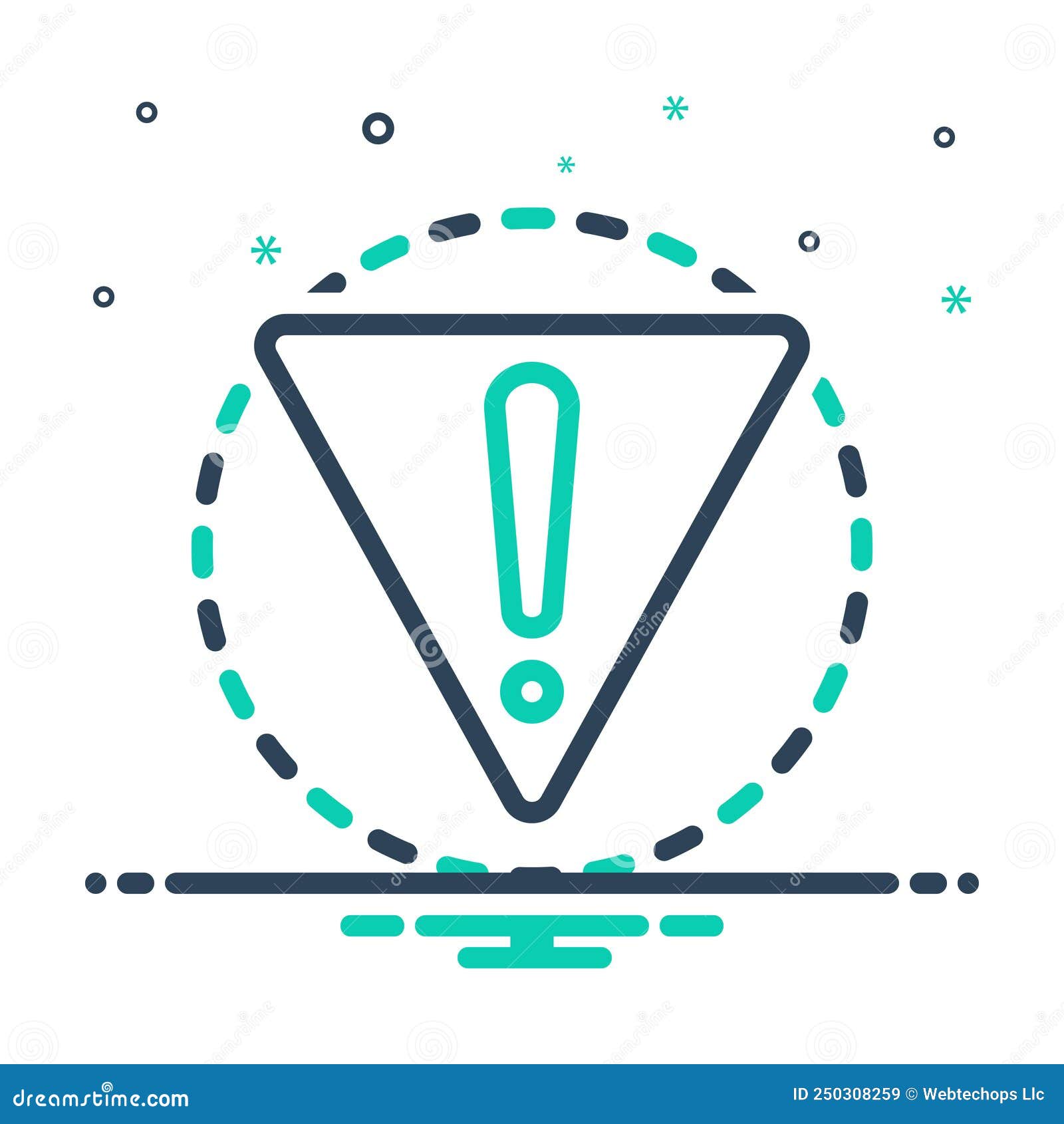 Mix Icon for Danger, Peril and Hazard Stock Illustration - Illustration ...