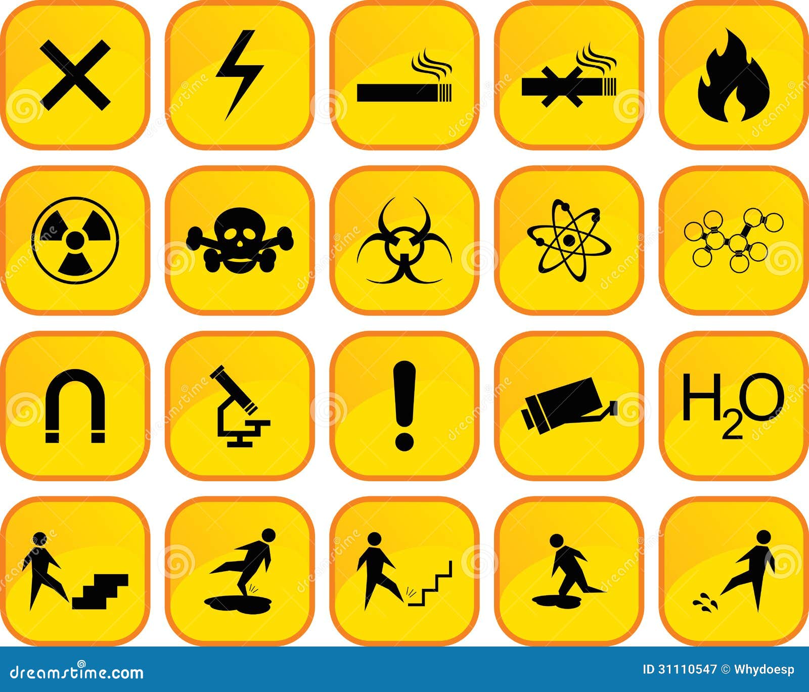 Danger icons stock image. Image of attention, harmful - 31110547