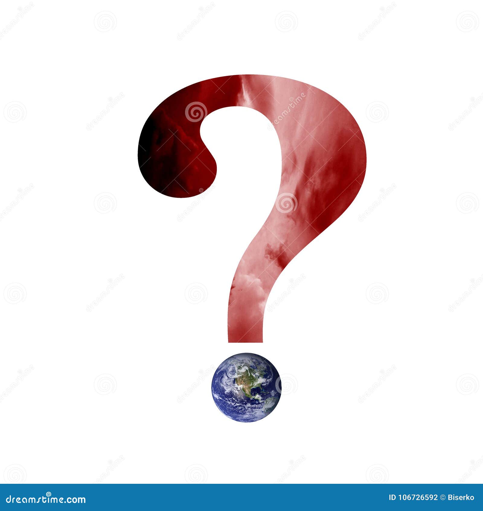 Climate Change Danger Question Mark Stock Photo - Image of edge ...