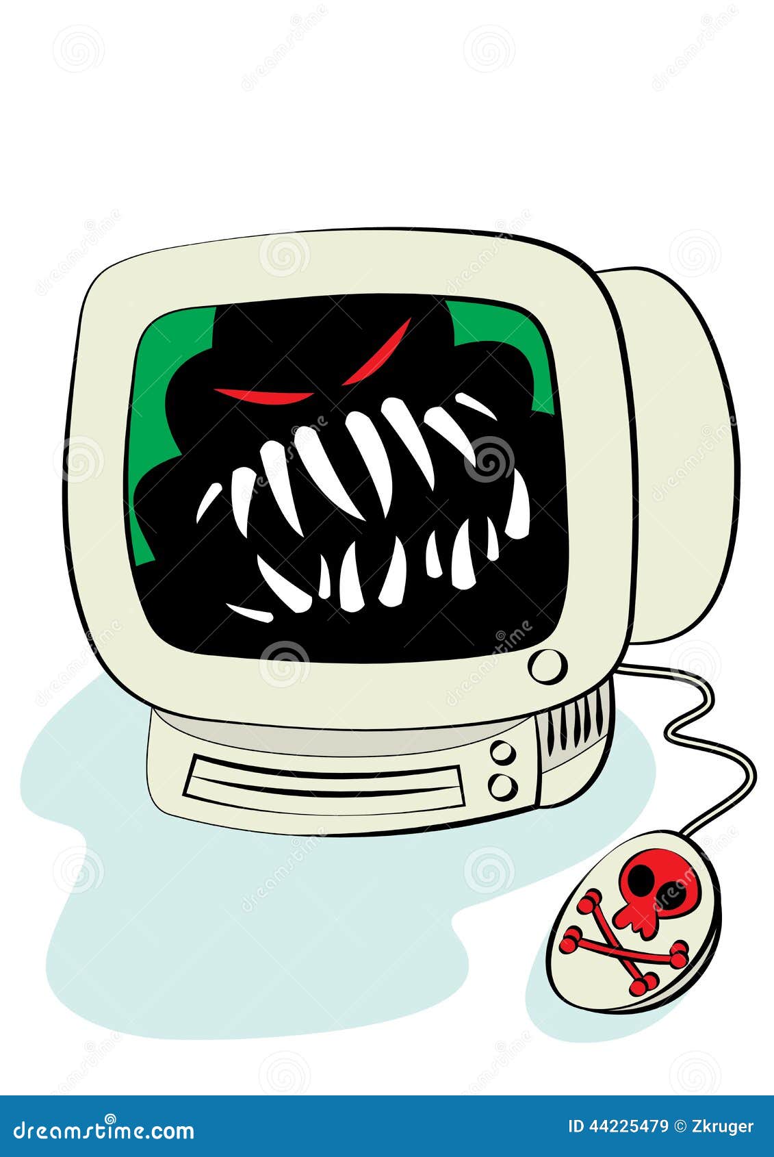 Danger of the internet stock vector. Illustration of cyberbullying ...