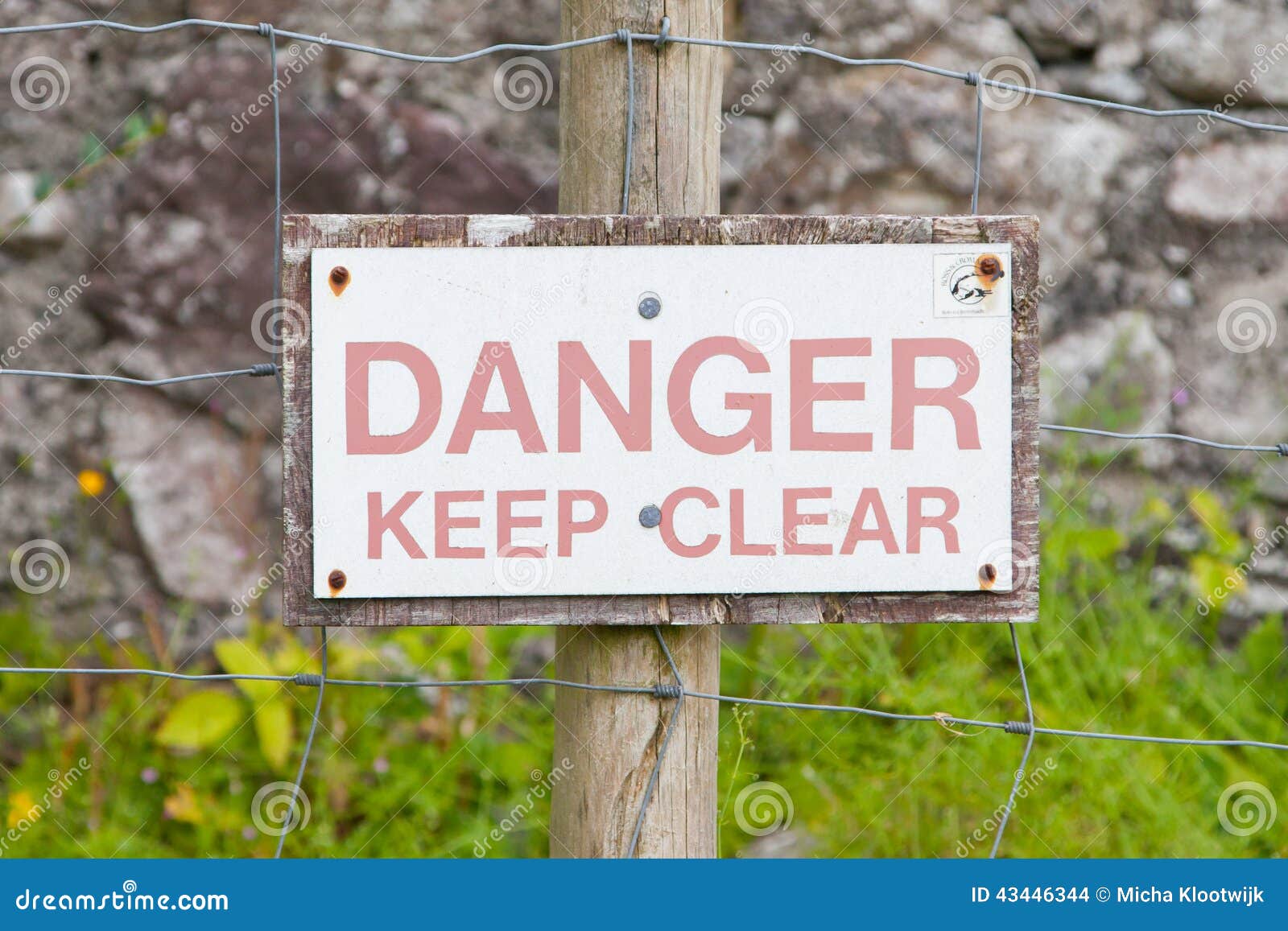 Danger Keep Clear stock photo. Image of hazard, frame - 43446344