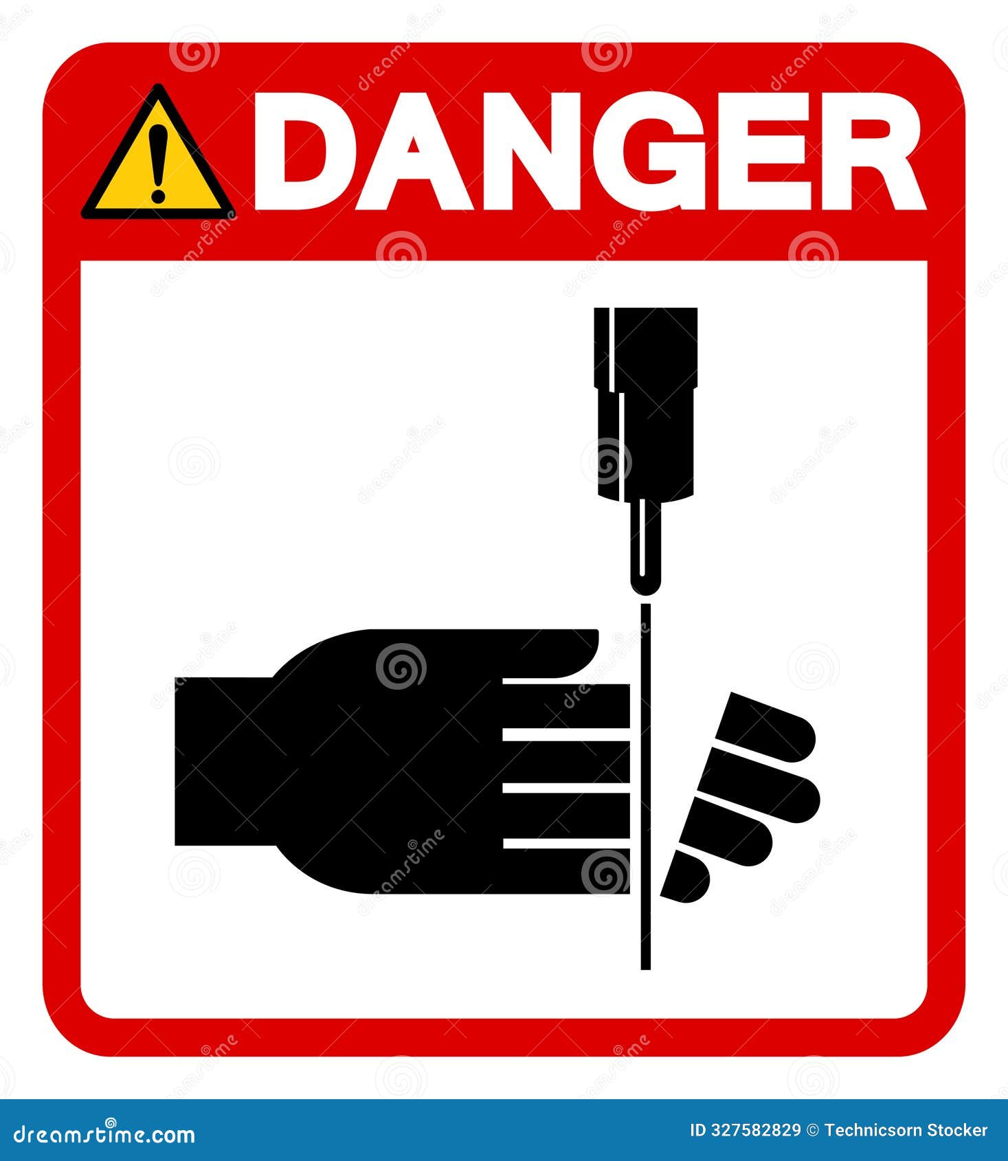 Danger Pressurized Device Release Air Pressure Before Servicing Symbol ...