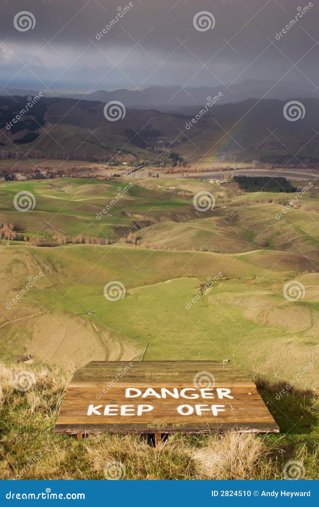 Danger Keep Out Peligro Sign Painted On Wood Fence Royalty-Free Stock ...