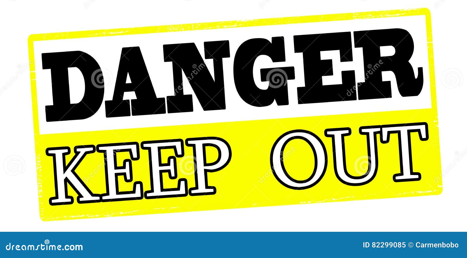 Danger keep out stock illustration. Illustration of black - 82299085