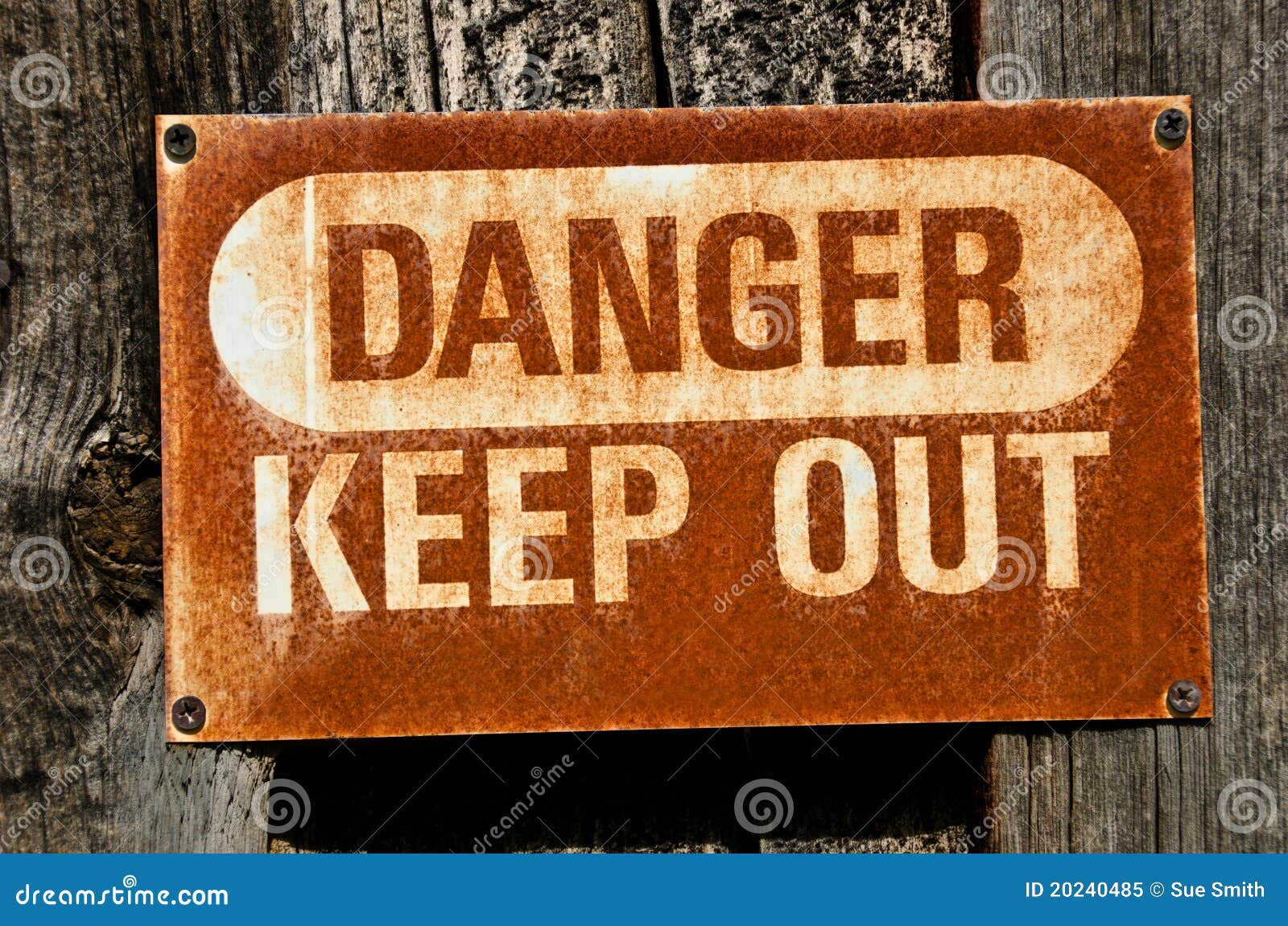 Danger Keep Out Sign stock image. Image of signage, notice - 20240485