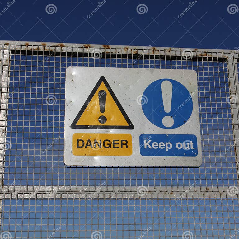 Danger keep out signs stock image. Image of notice, prohibited - 7925545