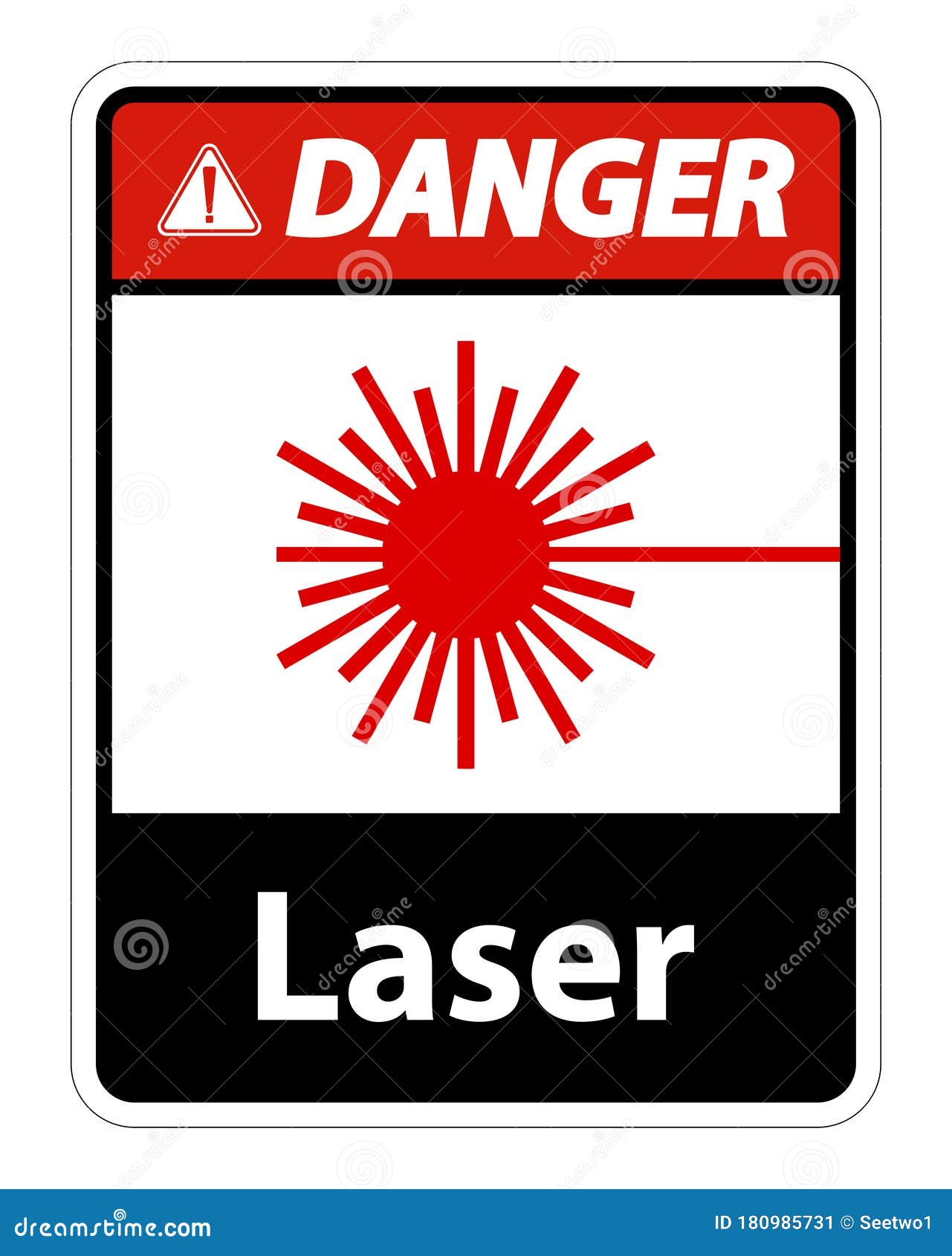 Danger Laser Symbol Sign Symbol Sign Isolate on Transparent Background ...