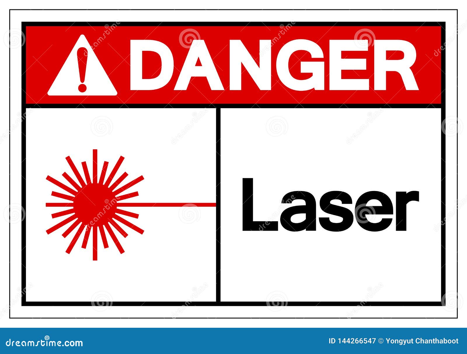 Danger Laser 2M Symbol Sign ,Vector Illustration, Isolate On White ...