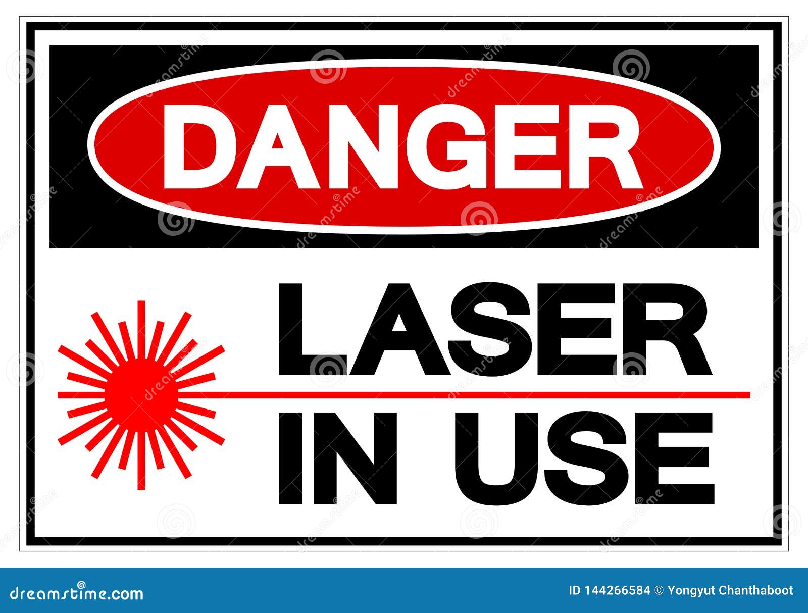 Danger Laser in Use Symbol Sign, Vector Illustration, Isolate on White ... Danger Laser in Use Symbol Sign, Vector Illustration, Isolate on White ...