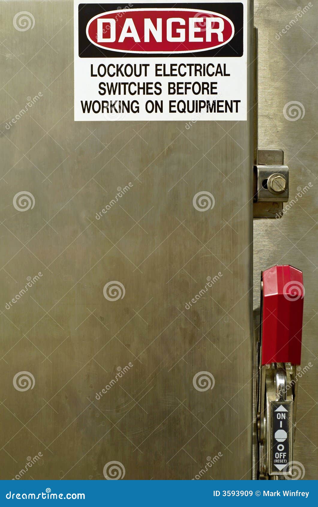 DANGER - Lockout Switches stock image. Image of commercial - 3593909