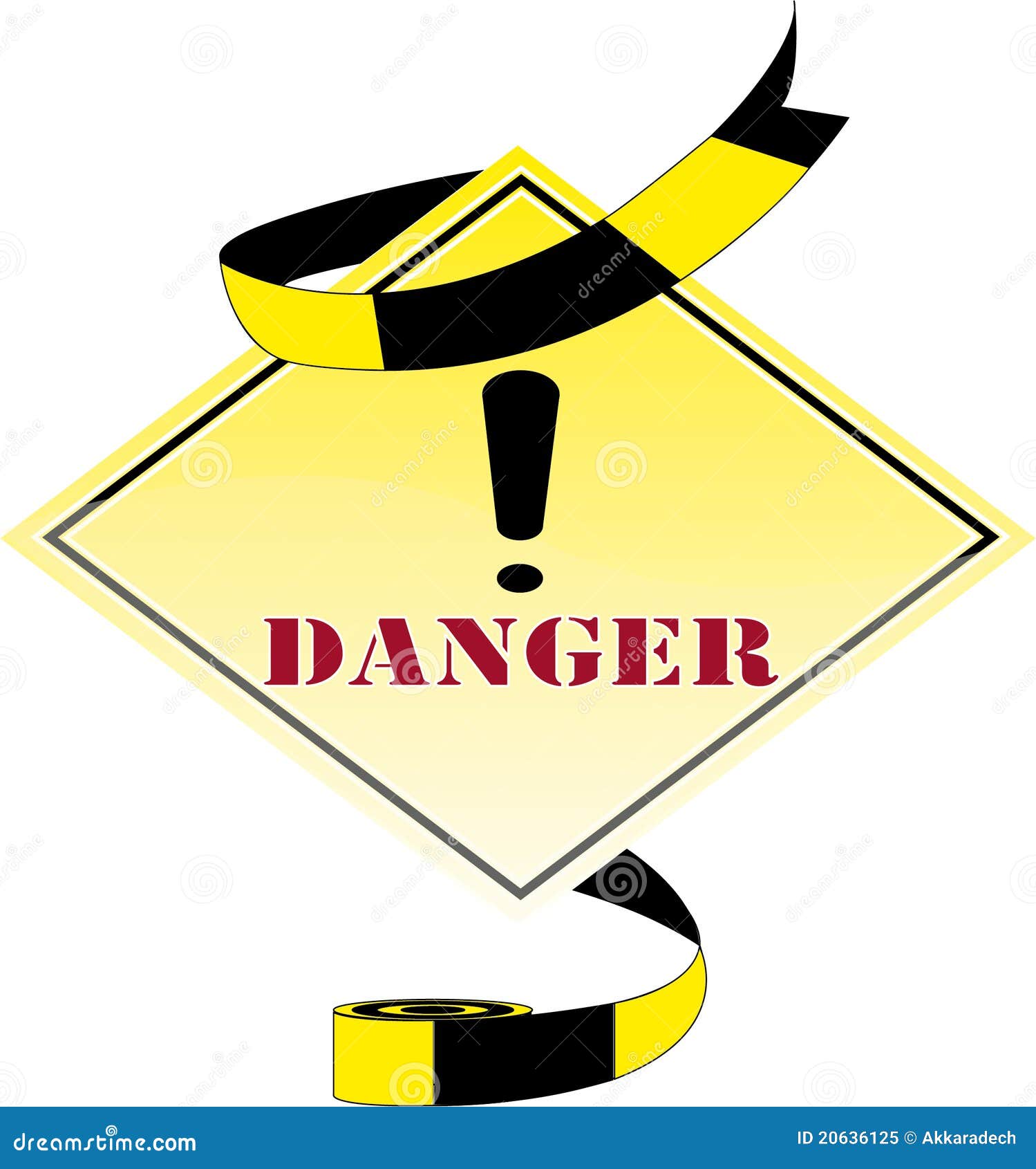 Danger logo stock illustration. Image of protection, electroshock ...