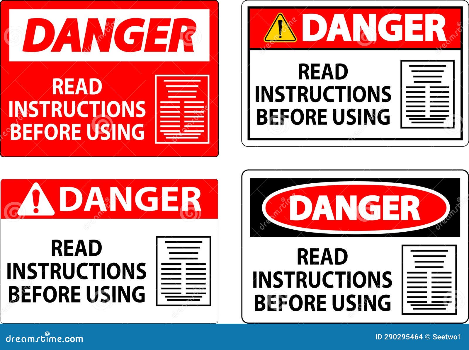 Danger Read Technical Manual Before Servicing Symbol Sign, Vector ...