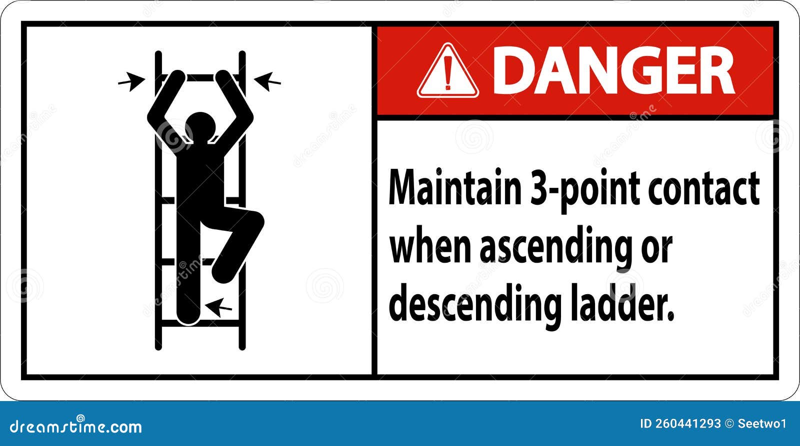 Danger Max Ladder Capacity 250 LBS Symbol Sign, Vector Illustration ...