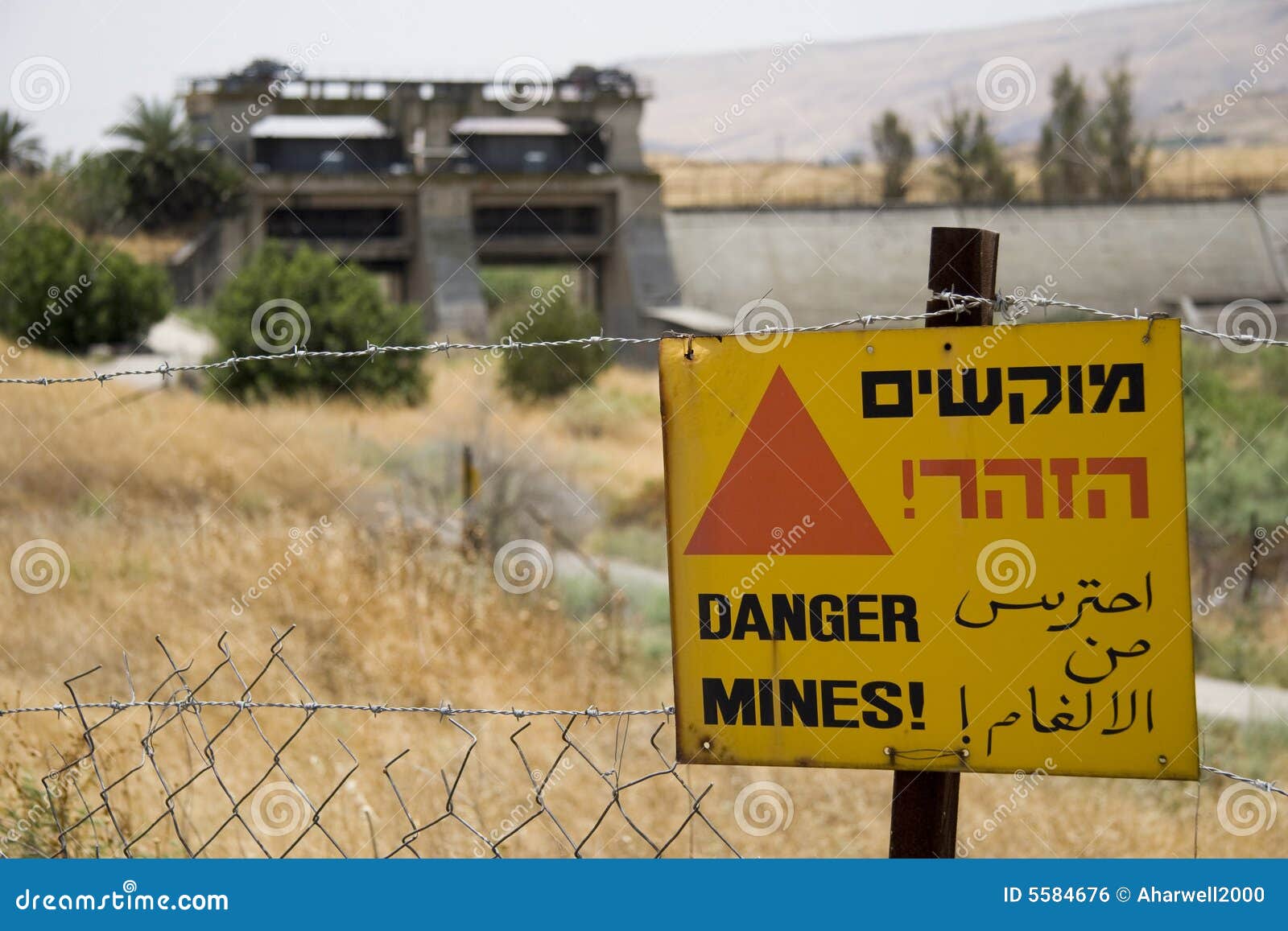 Danger, Mines! stock photo. Image of arabic, muslim, desert - 5584676