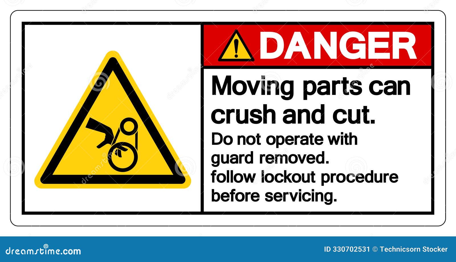 Danger Moving Machinery Symbol Sign, Vector Illustration, Isolate On ... Danger Moving Machinery Symbol Sign, Vector Illustration, Isolate On ...