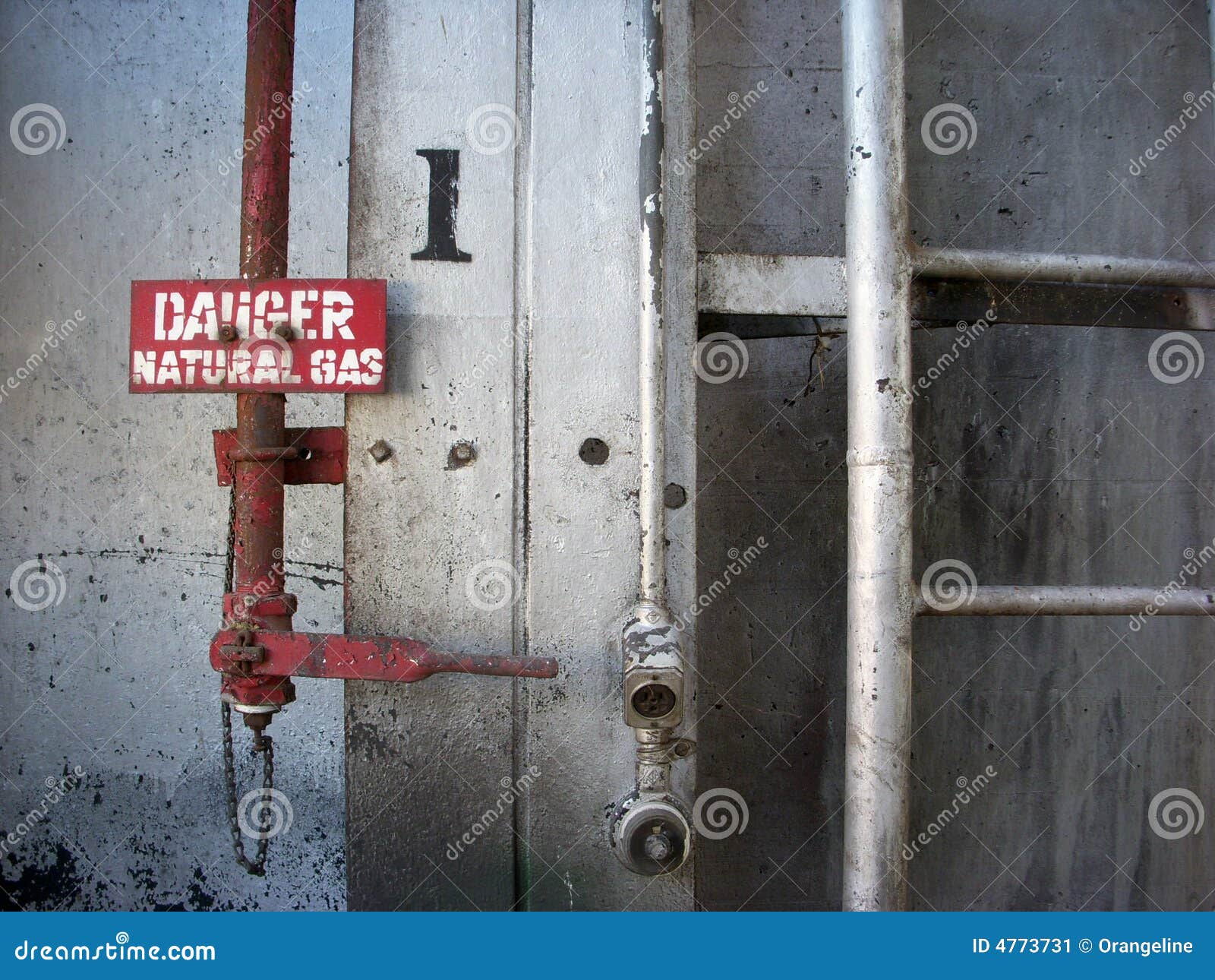 Danger Natural Gas stock image. Image of pipe, silver - 4773731