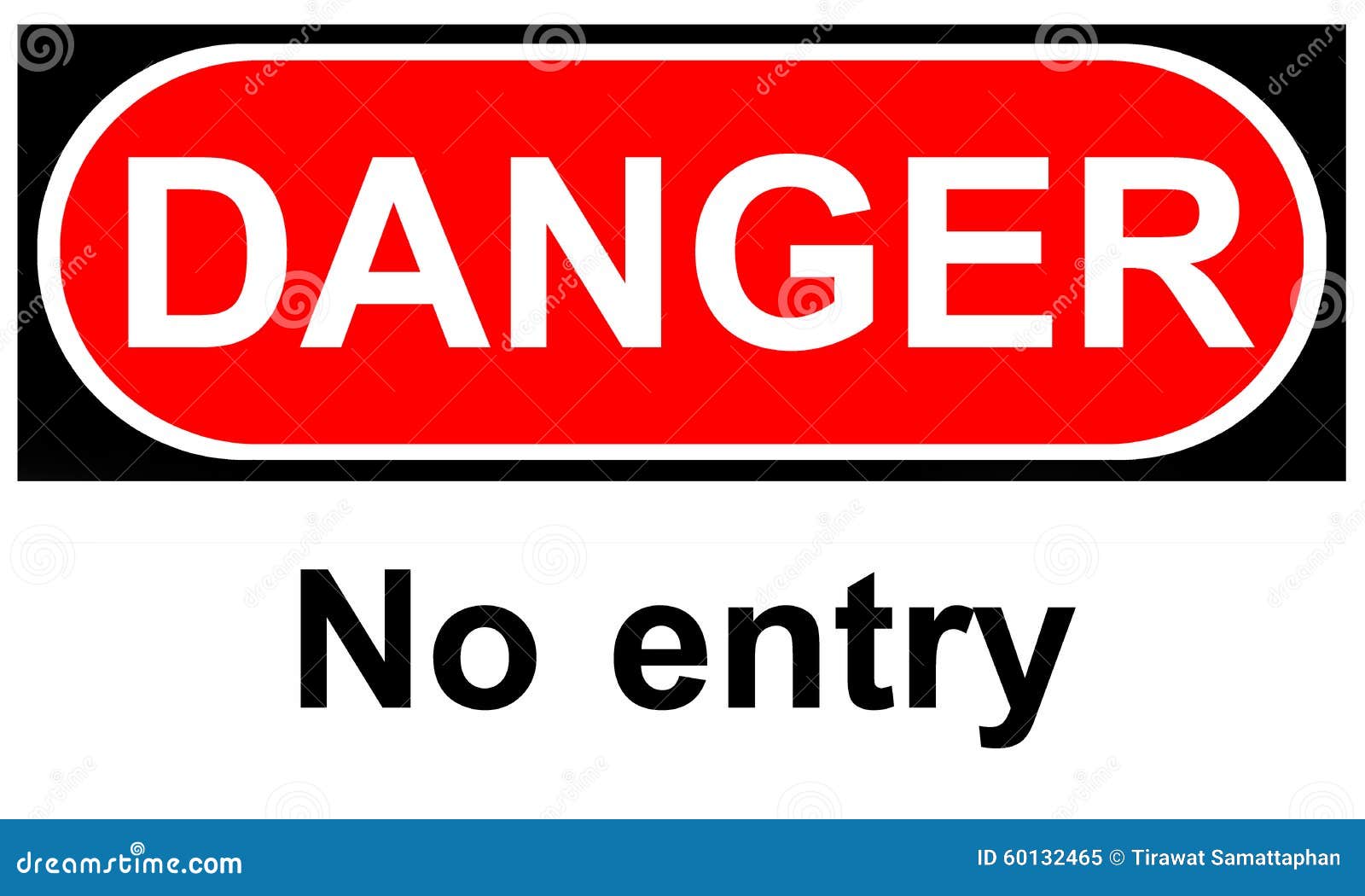 Danger no entry sign stock illustration. Illustration of graphic - 60132465