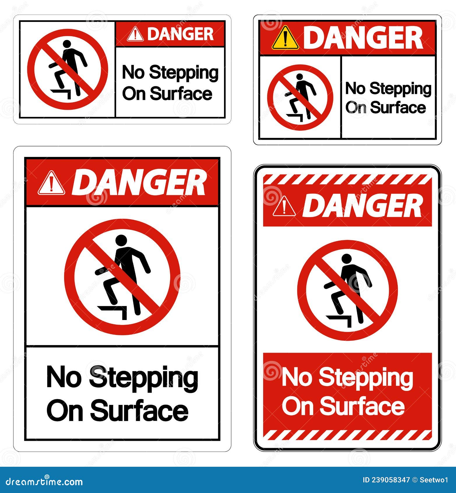 No Stepping On Surface Symbol Sign, Vector Illustration, Isolate On ...