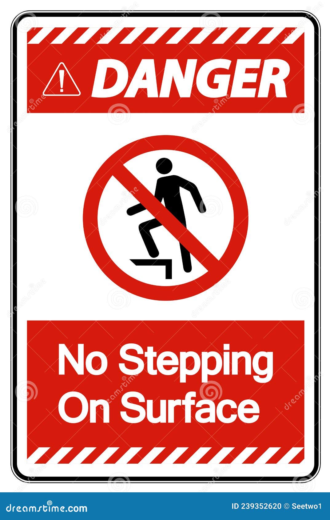 No Stepping On Surface Symbol Sign, Vector Illustration, Isolate On ...