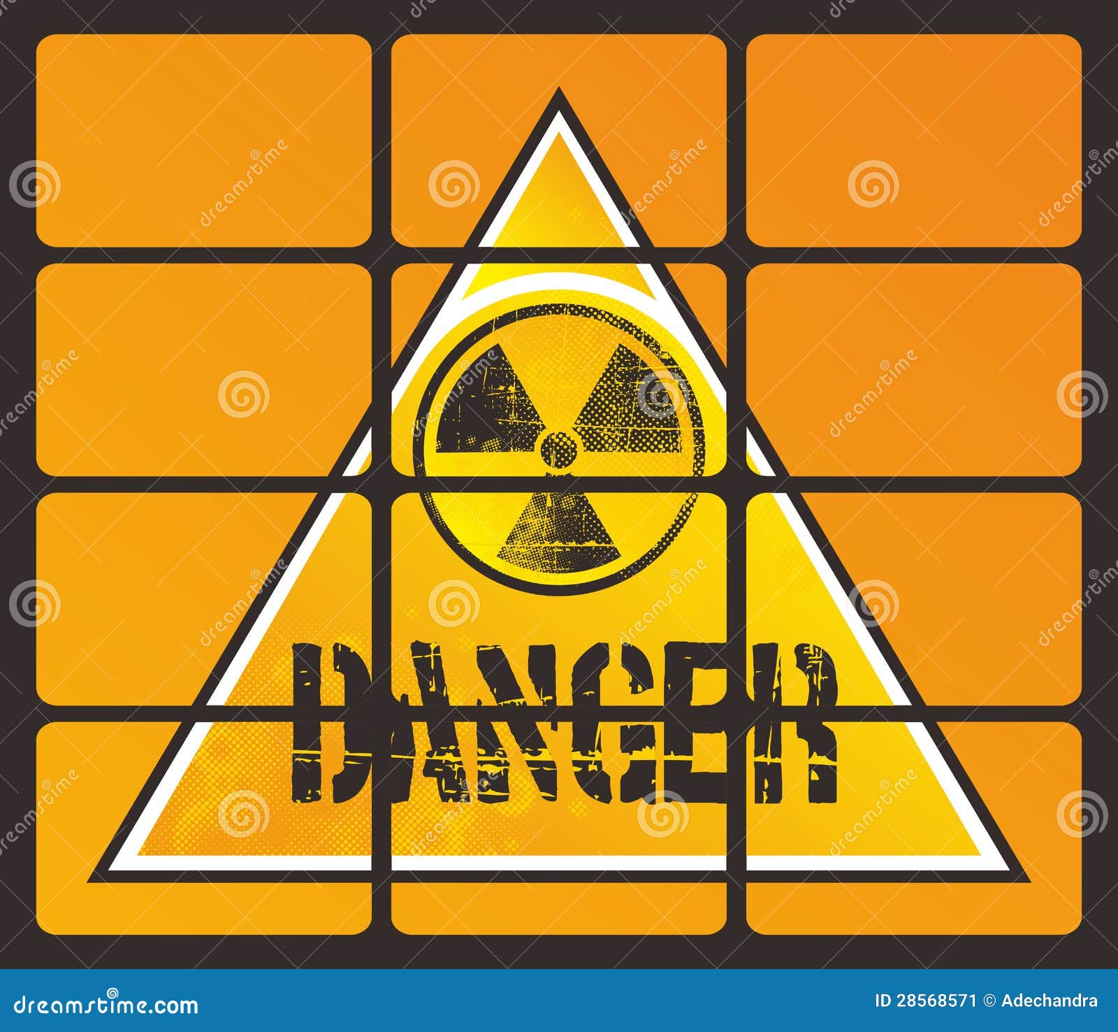 Danger nuclear stock vector. Illustration of design, label - 28568571