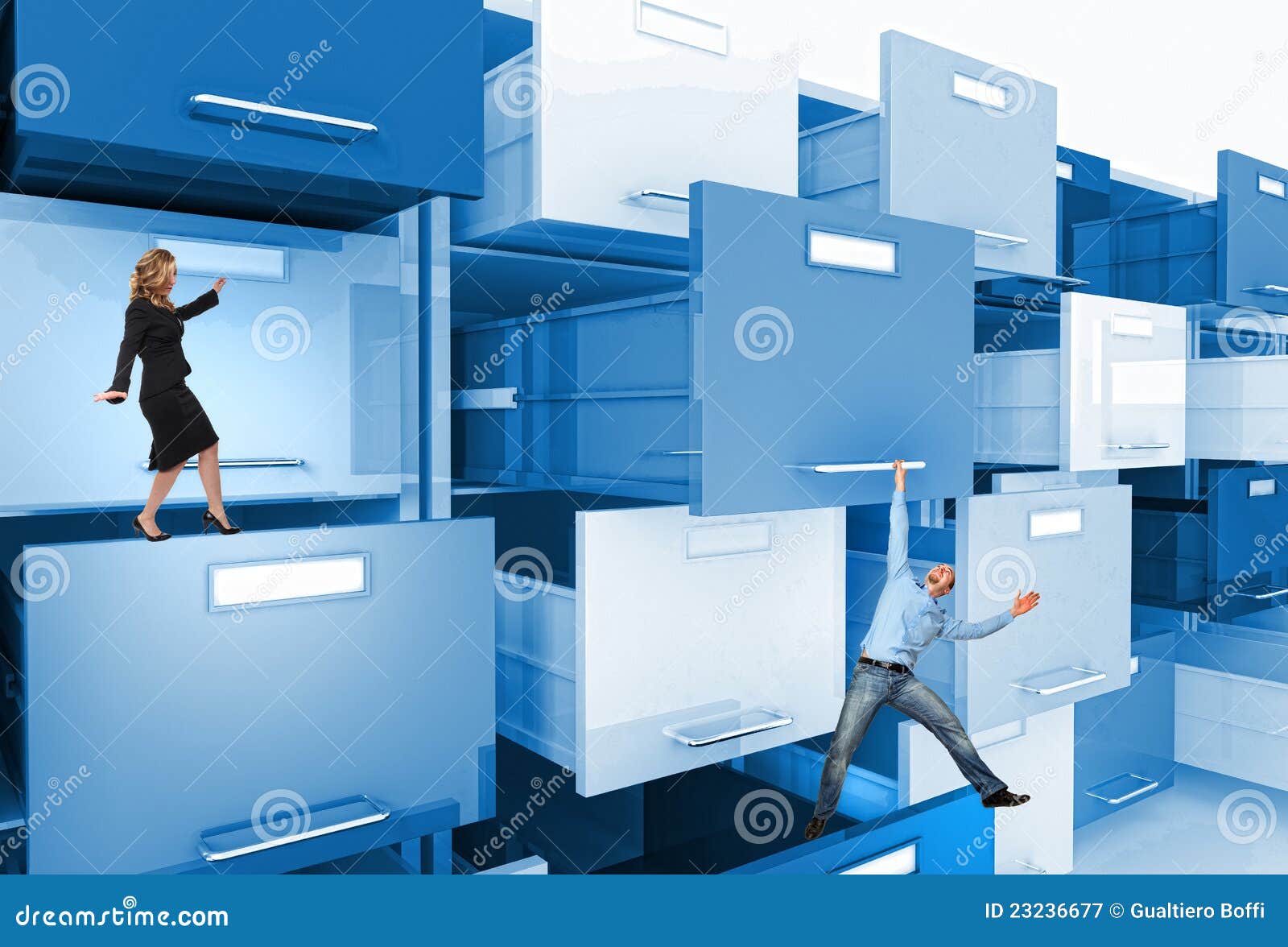 Danger in office stock illustration. Illustration of businessman - 23236677
