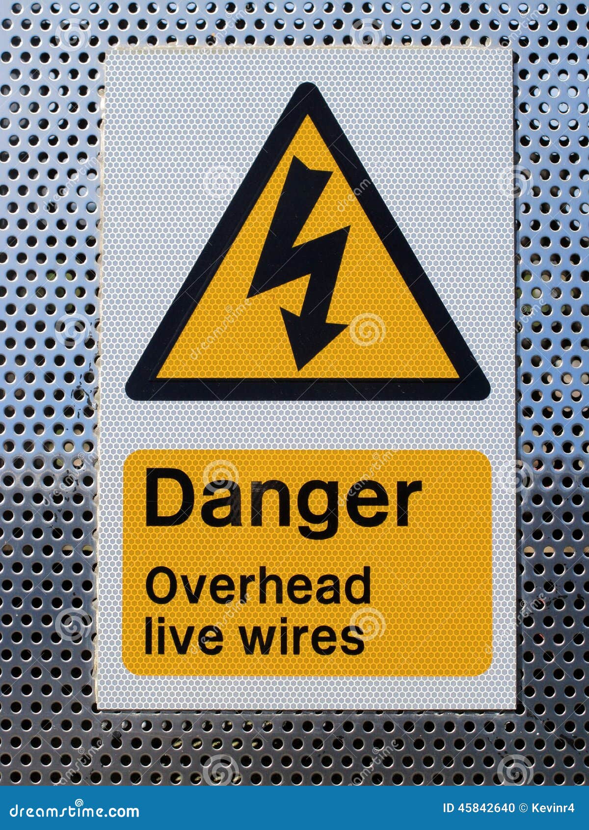 Danger, Overhead Load Text, Falling Hazard Risk Caution Warning Sign ...