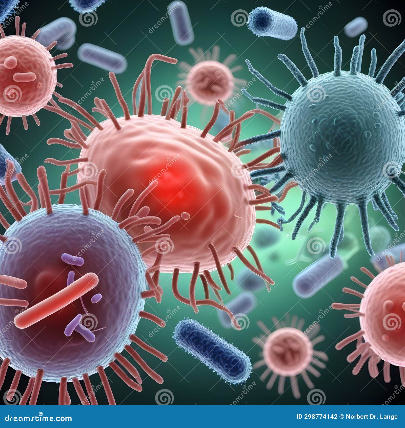 Danger Pathogens, AI-generatet Stock Illustration - Illustration of ...