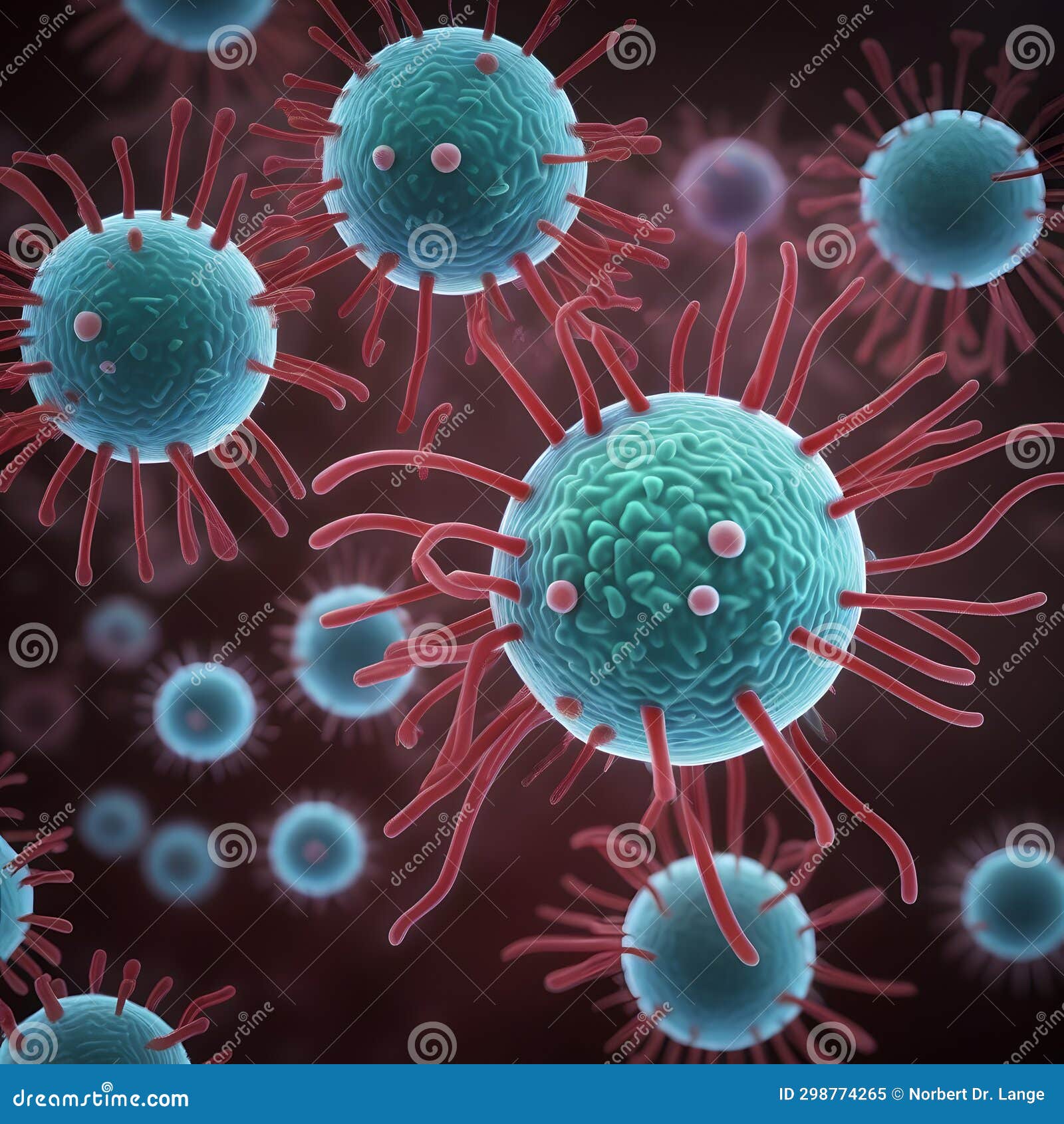 Danger Pathogens, AI-generatet Stock Illustration - Illustration of ...