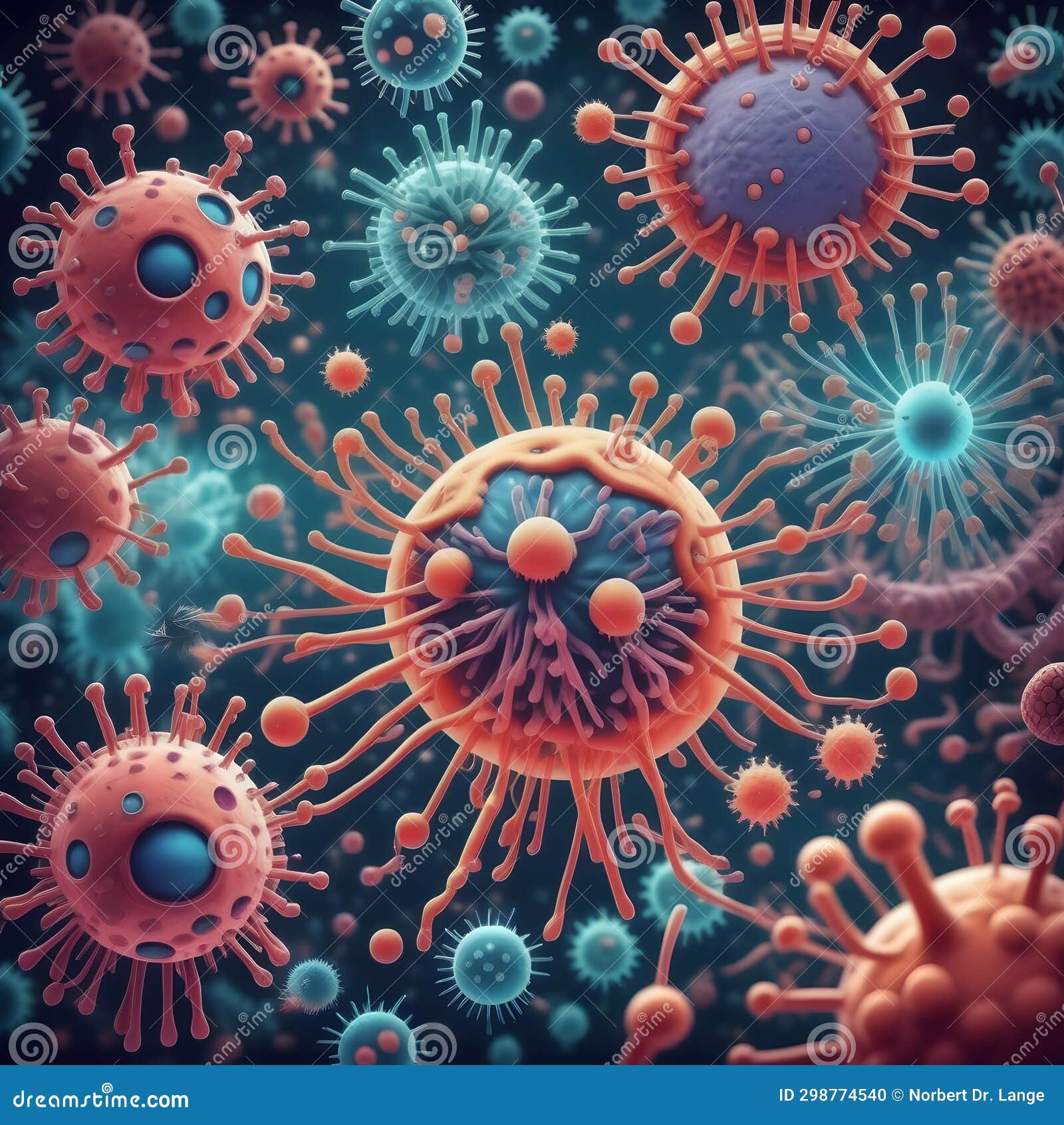 Danger Pathogens, AI-generatet Stock Photo - Image of pathogen ...