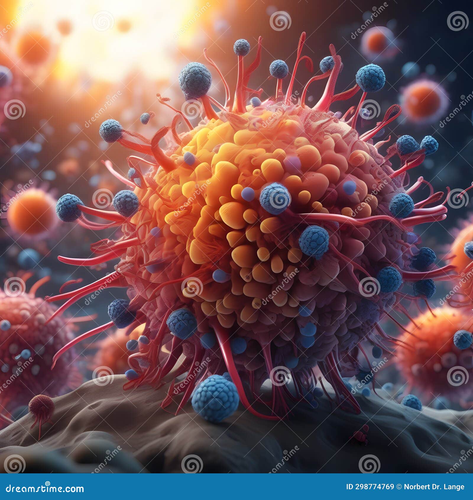 Danger Pathogens, AI-generatet Stock Image - Image of science, body ...