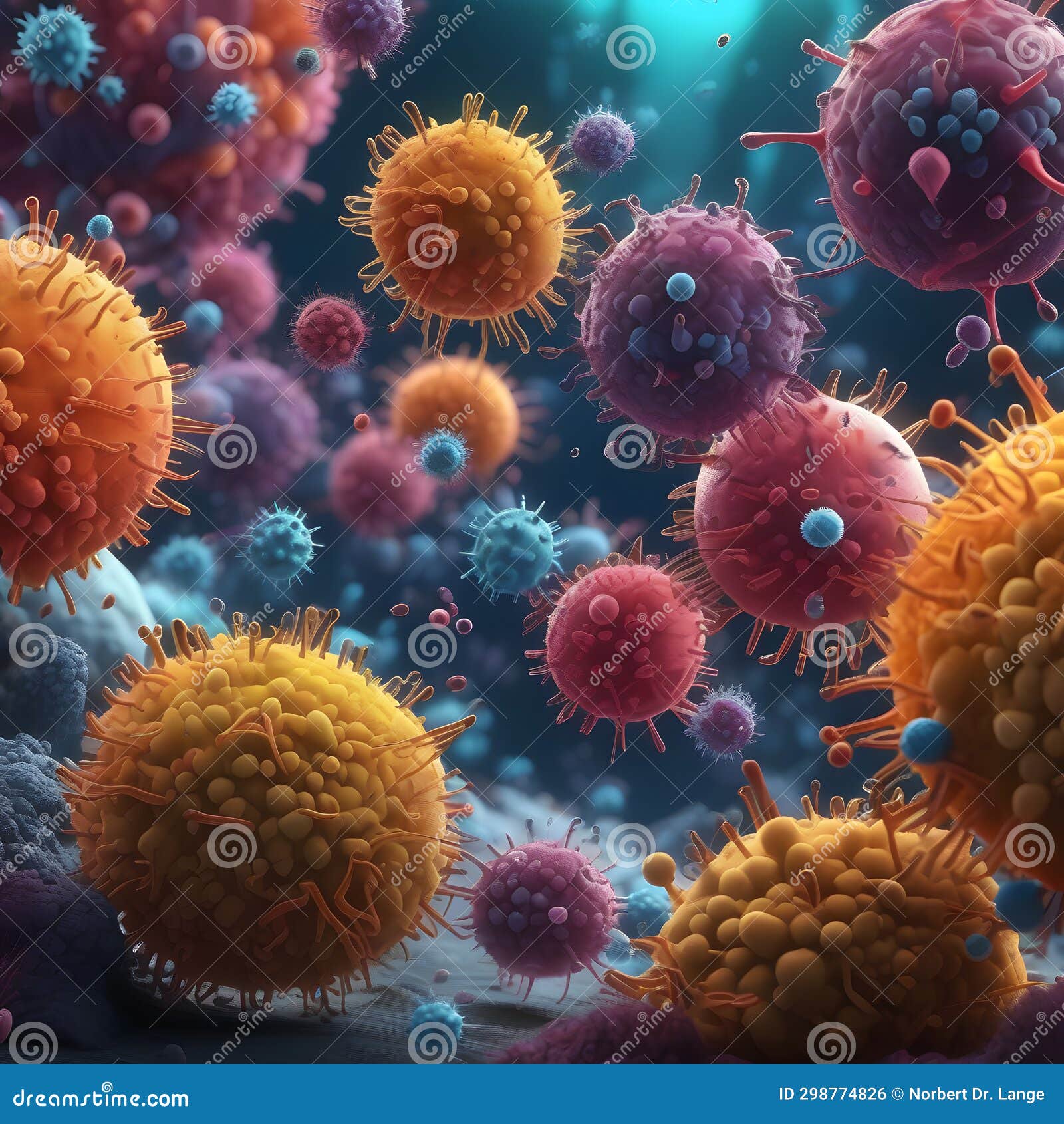 Danger Pathogens, AI-generatet Stock Photo - Image of viruses, body ...