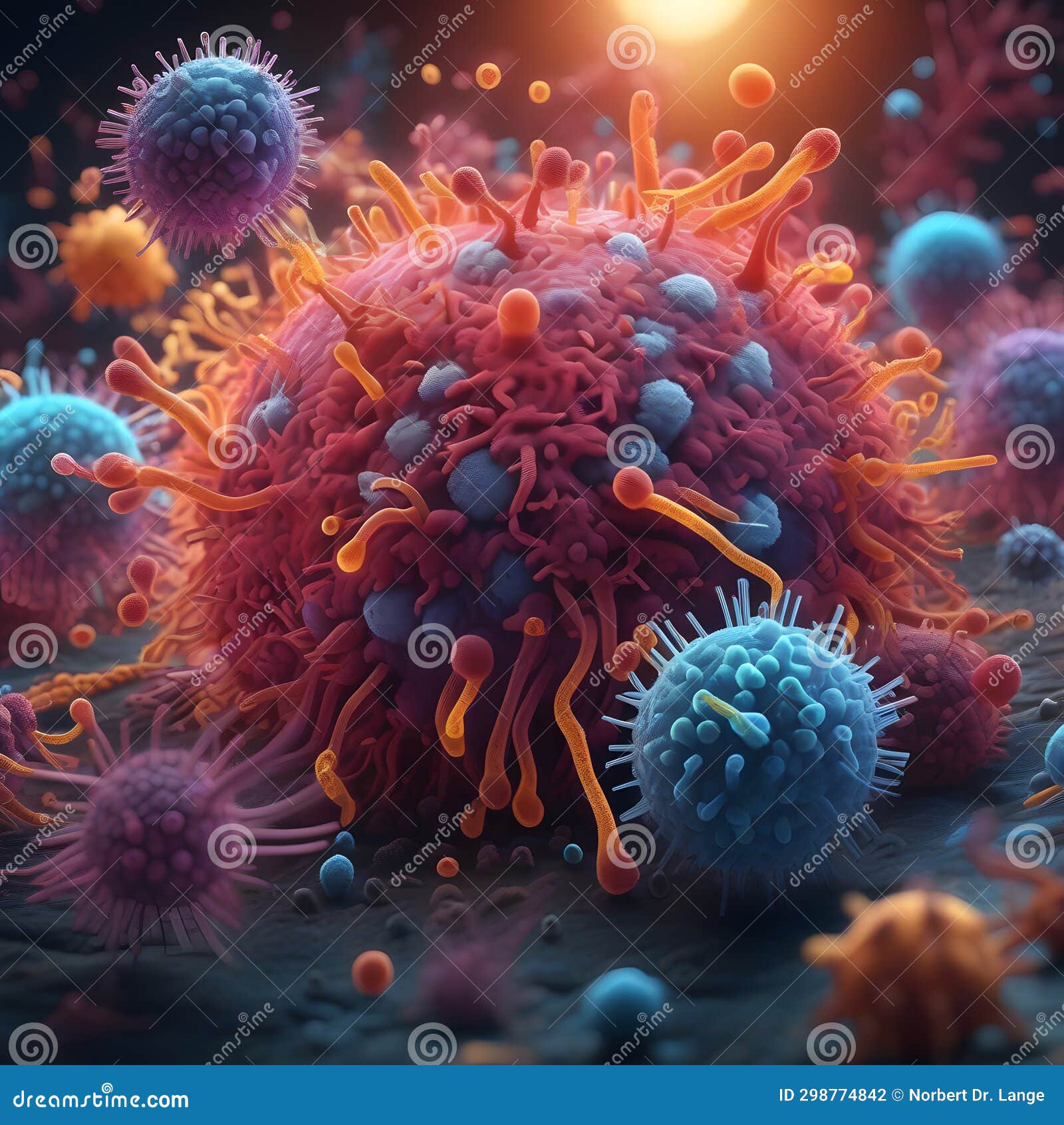 Danger Pathogens, AI-generatet Stock Illustration - Illustration of ...