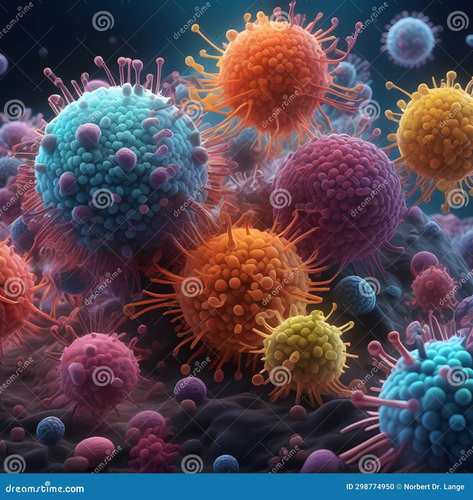 Danger Pathogens, AI-generatet Stock Illustration - Illustration of ...