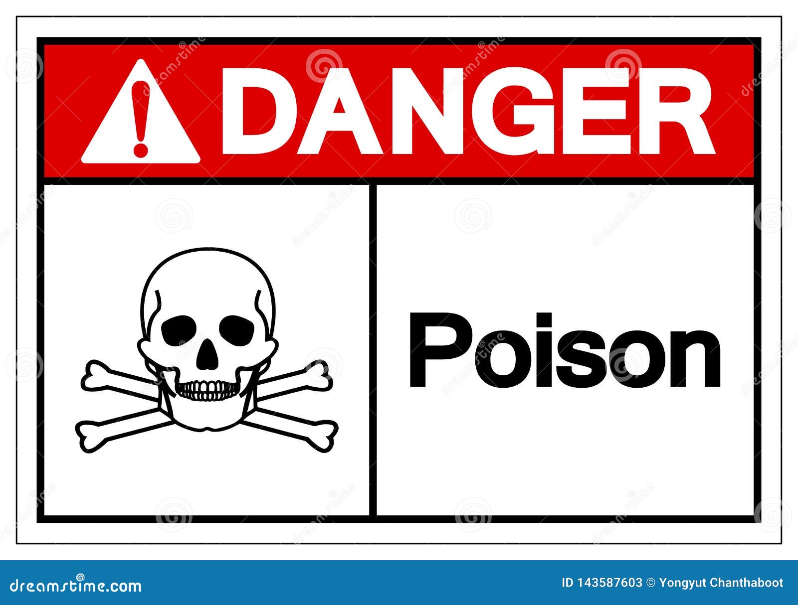 Danger Poison Symbol Sign ,Vector Illustration, Isolate on White ... Danger Poison Symbol Sign ,Vector Illustration, Isolate on White ...