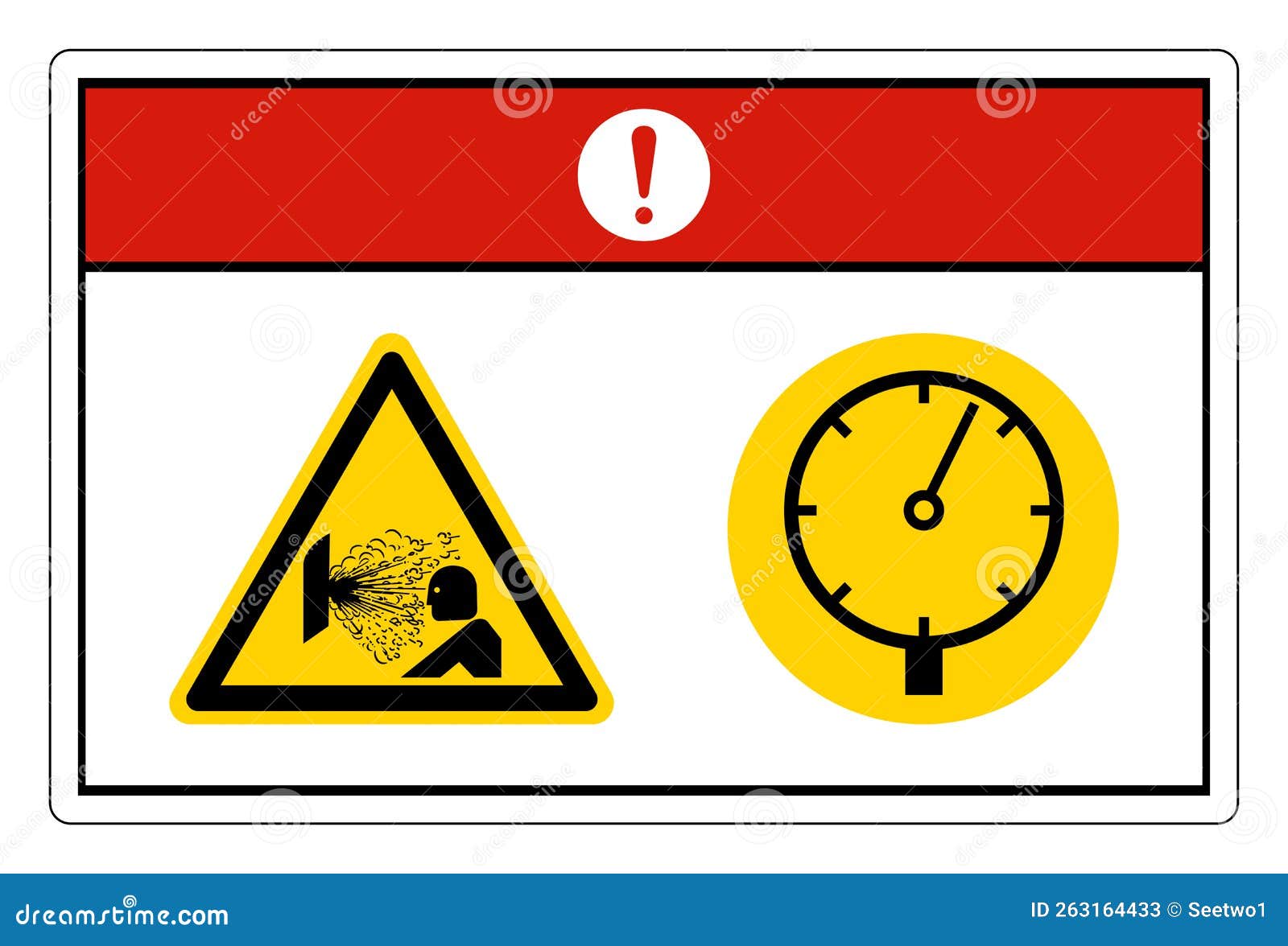 Danger Pressurized Device Symbol Sign, Vector Illustration, Isolate On ...