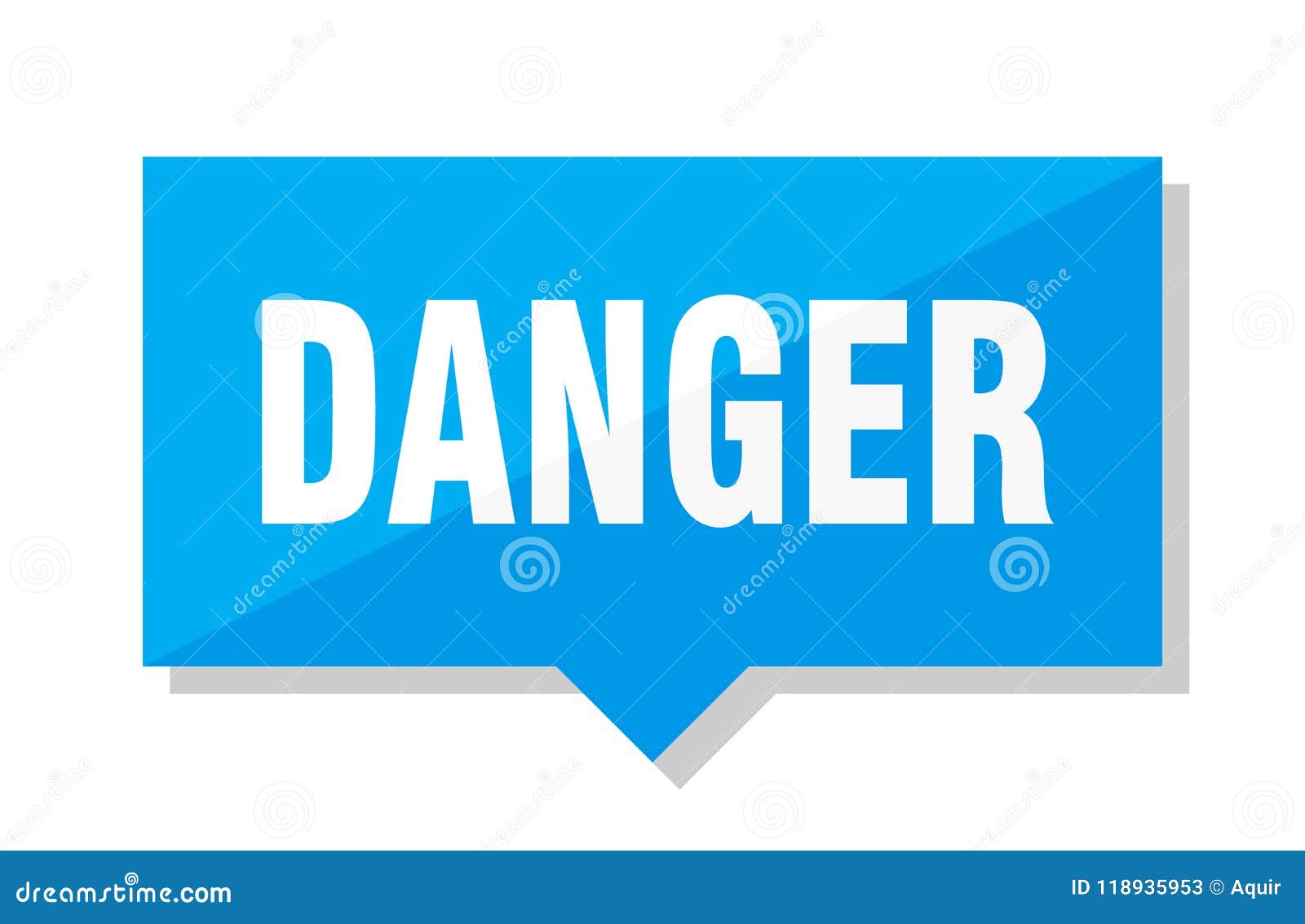Danger price tag stock vector. Illustration of bubble - 118935953