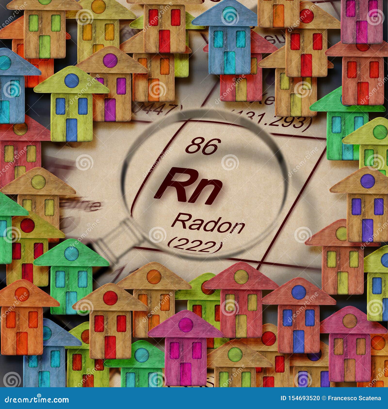 The Danger of Radon Gas in Our Homes - Concept Image Stock Photo ...