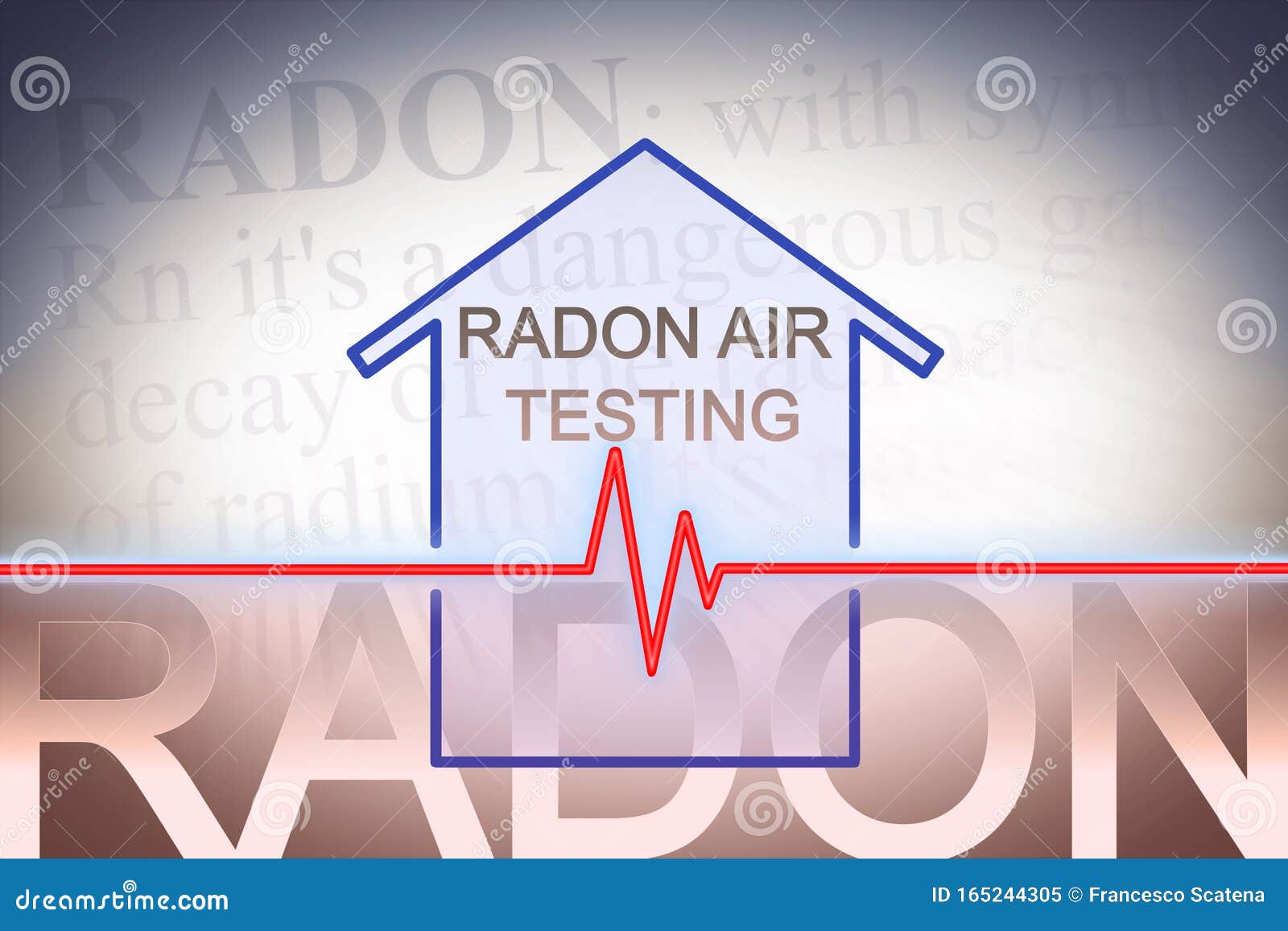 The Danger of Radon Gas in Our Homes - Concept Image with Check-up ...