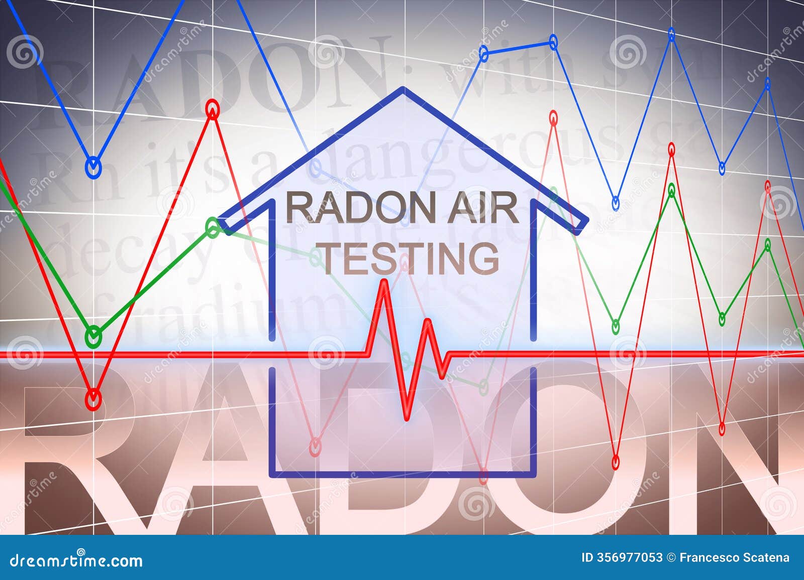 The Danger Of Radon Gas In Our Homes - Concept With Periodic Table Of ...