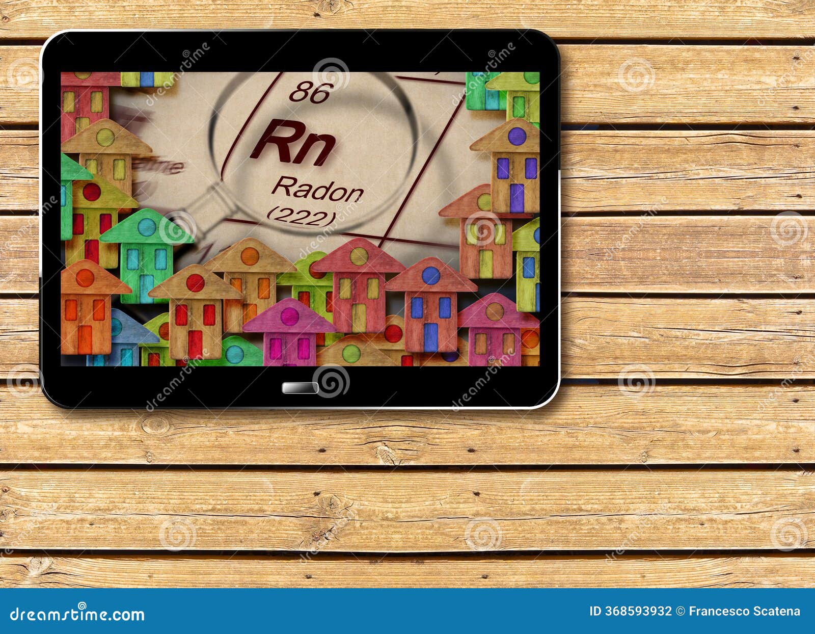 The Danger Of Radon Gas In Our Homes - Concept Illustration Royalty ...