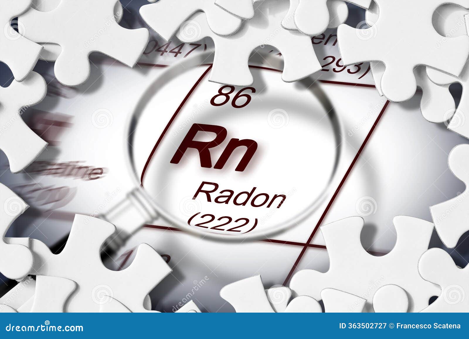 The Danger Of Radon Gas In Our Homes - Concept With Periodic Table Of ...