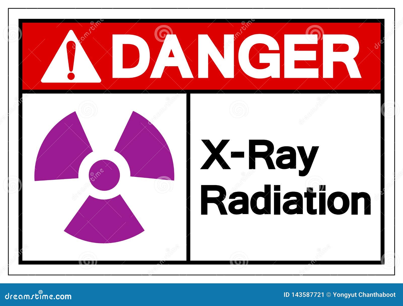 Danger X-Ray Radiation Symbol Sign ,Vector Illustration, Isolate on ...
