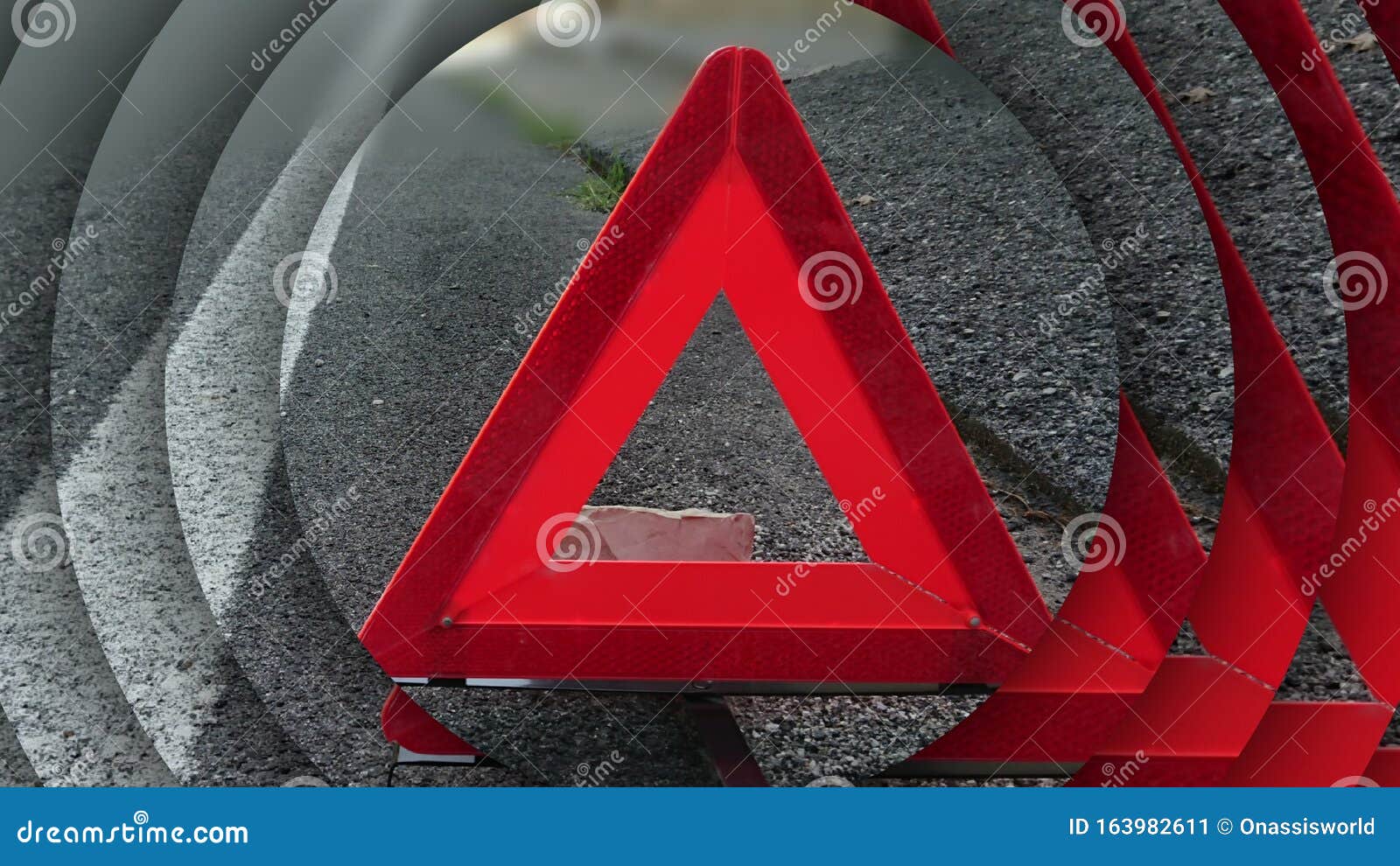 Danger Red Road Sign Abstract Art Stockbild - Bild von zeichen, gefahr ...